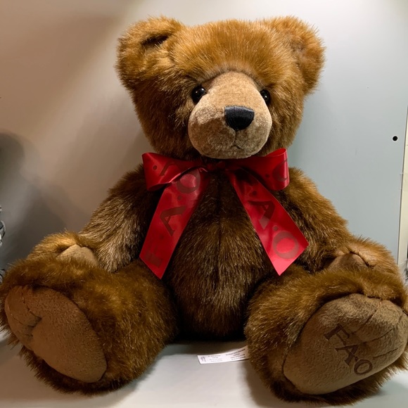 FAO Schwarz | Toys | Fao Schwarz Toys R Us Big Fuzzy Teddy Bear Bow ...